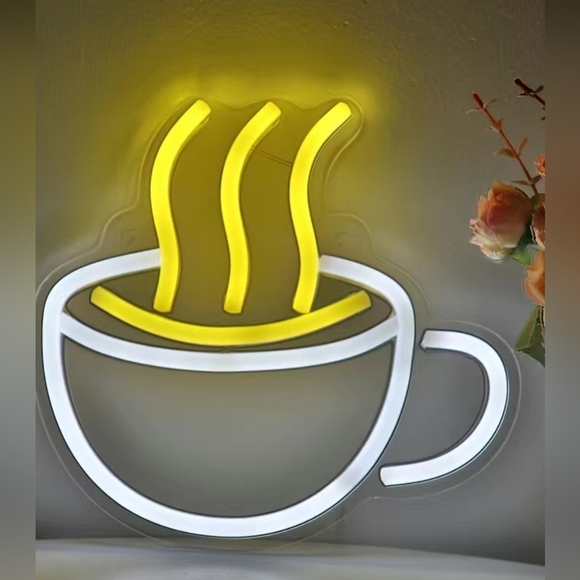 Wall Decor | Nib Neon Coffee Cup Sign | Poshmark